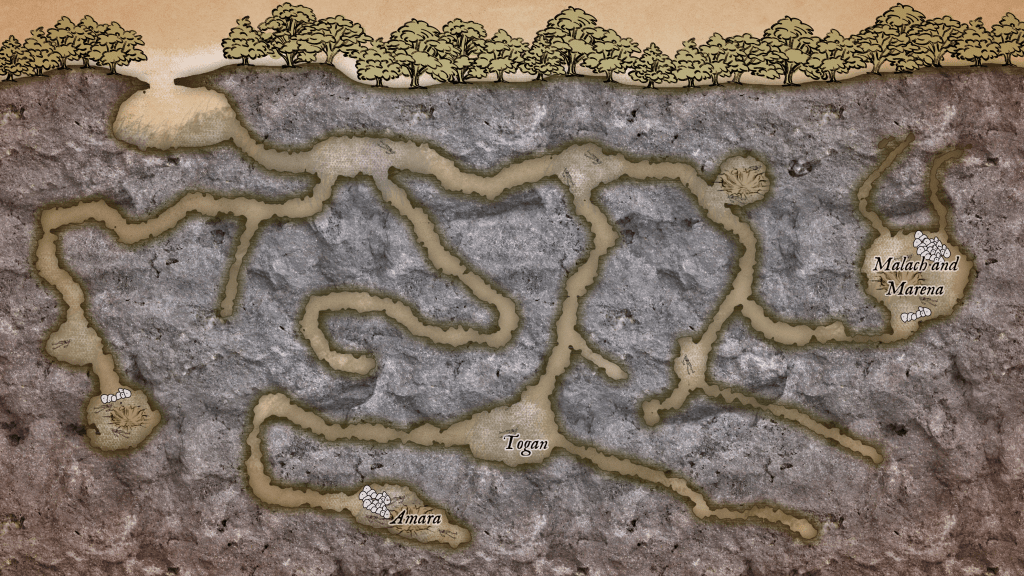 Spider Caves Map